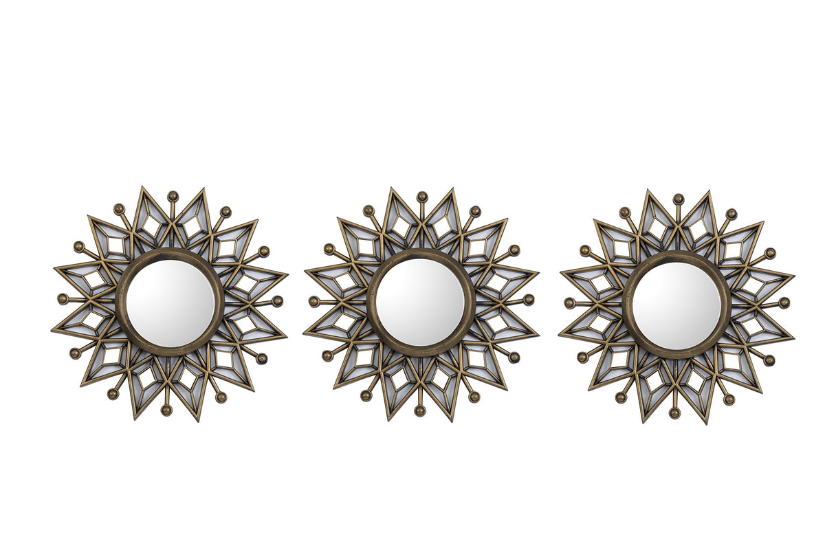 All American Collection New 3 Piece Decorative Mirror Set, Wall Accent ...